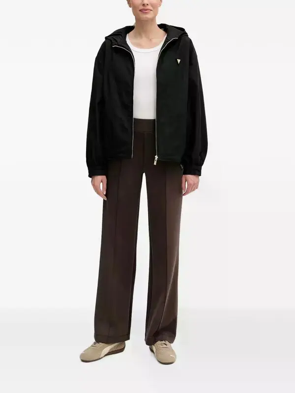 Guess Logo-plaque Hooded Jacket