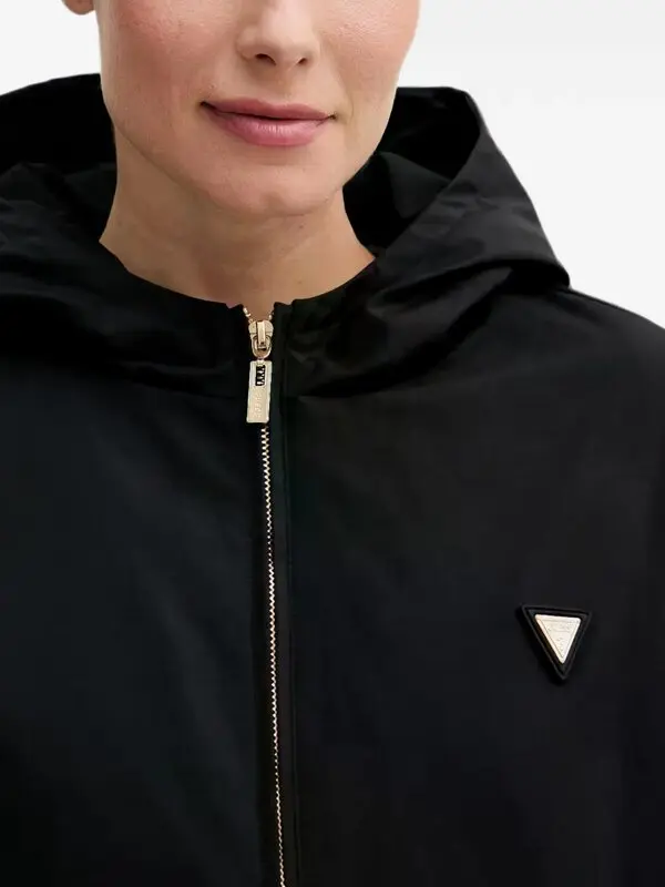 Guess Logo-plaque Hooded Jacket