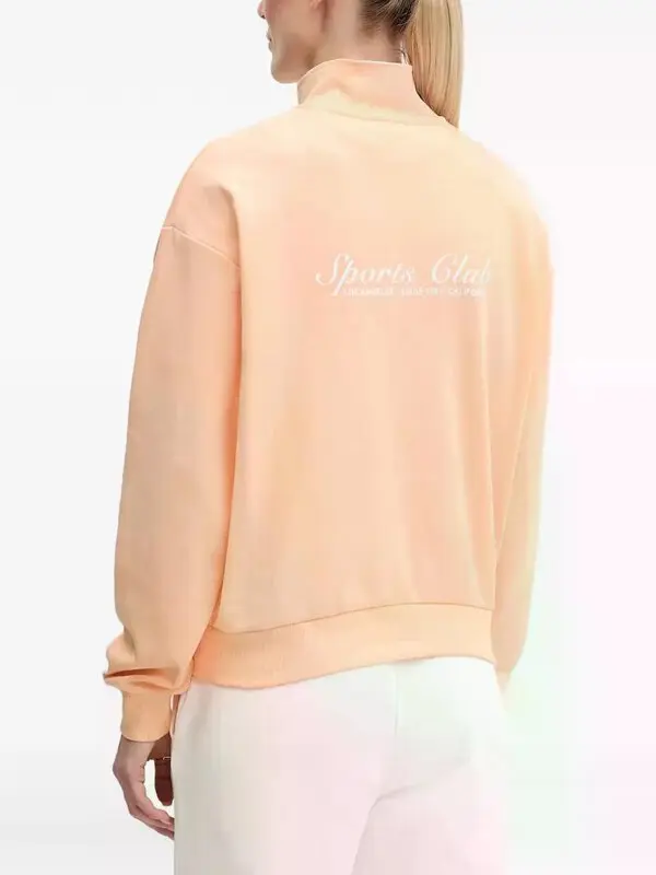 Guess Logo-print Quarter-zip Sweatshirt