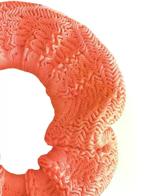 PARAMIDONNA Textured Scrunchie - Orange