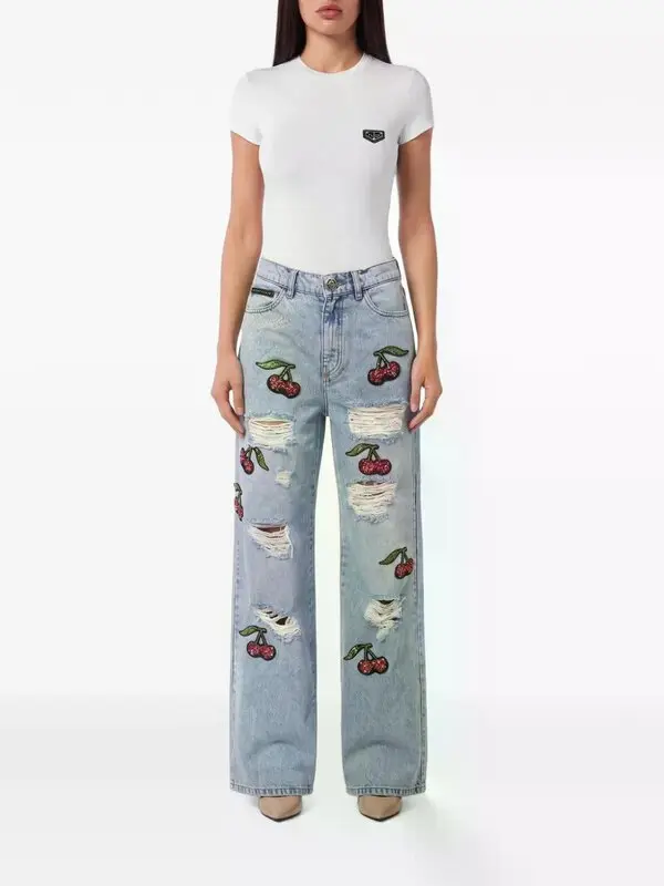 Philipp Plein Skater-fit Cherrylicious Jeans