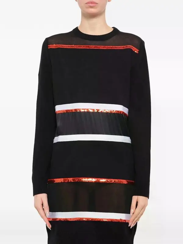 Givenchy Sequin-embellished Striped Mini Dress