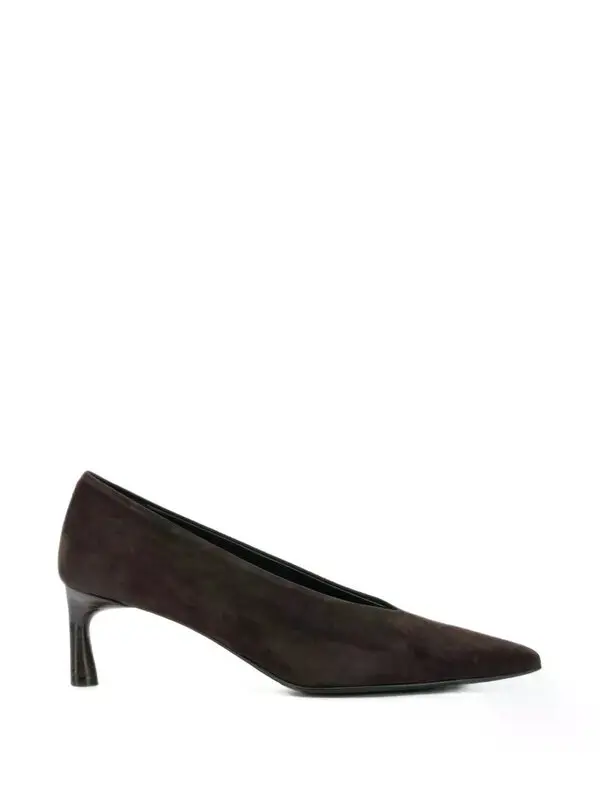 HALMANERA Pointed-toe Suede Pumps