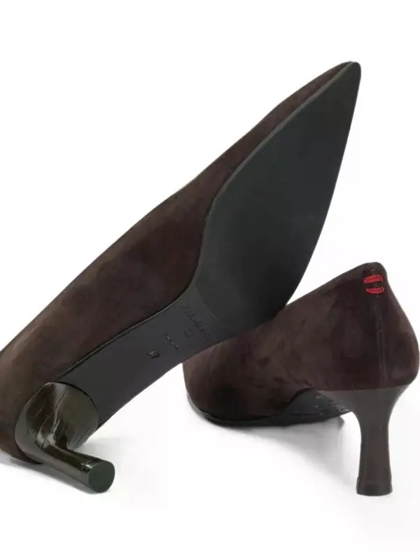HALMANERA Pointed-toe Suede Pumps