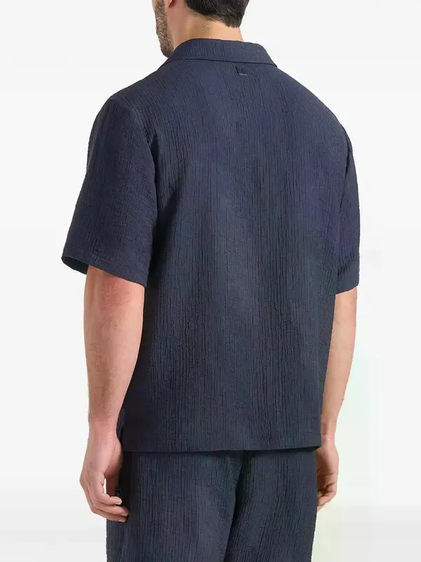 Manière De Voir Harley Textured Revere Shirt