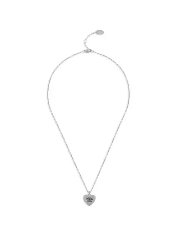 Juicy Couture Reversible Heart-pendant Necklace - Silver
