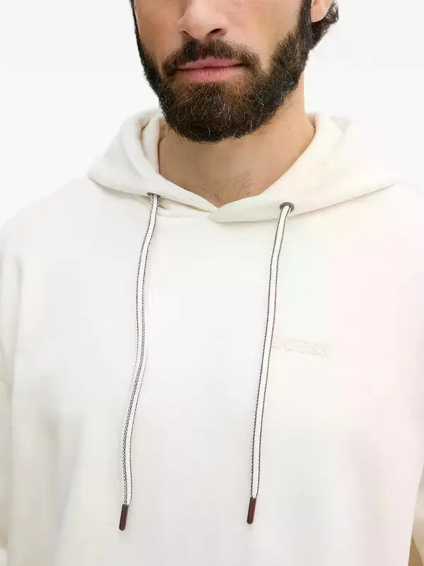 Guess Logo-embroidered Drawstring Hoodie