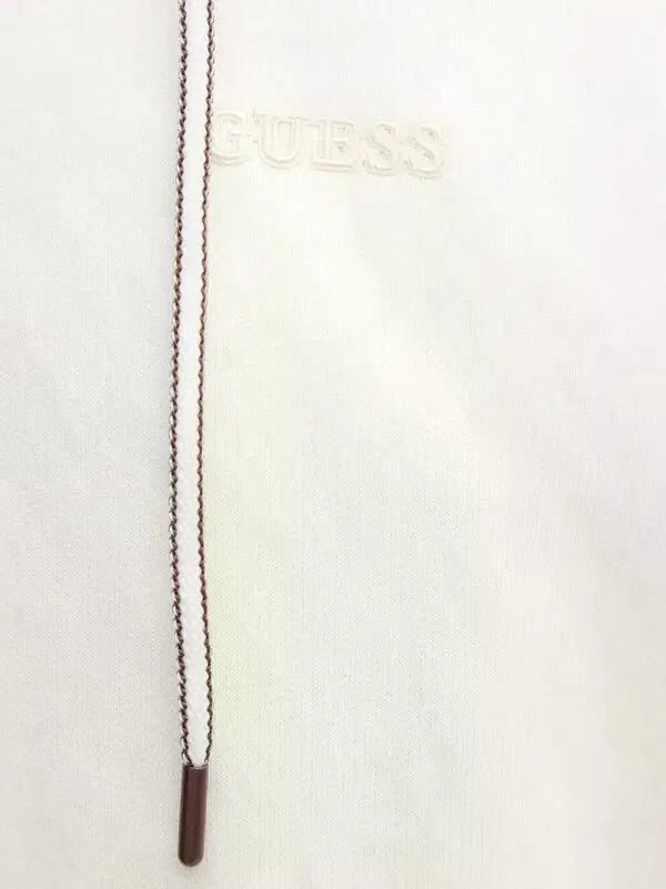 Guess Logo-embroidered Drawstring Hoodie