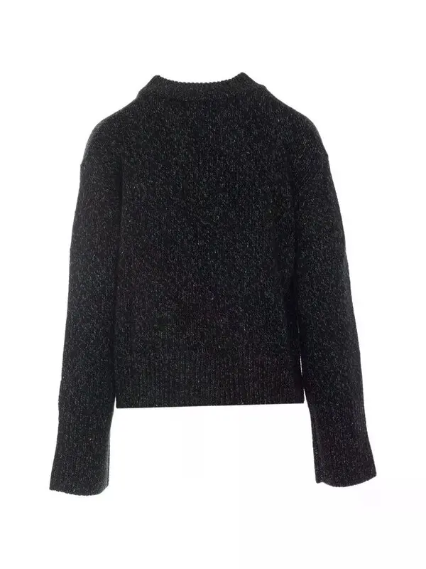 LISA YANG Tarie Sparkle High-neck Sweater