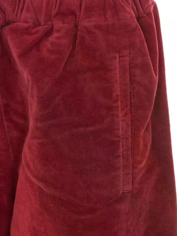 TRUE AVENUE Pensil Velvet Wide-leg Trousers
