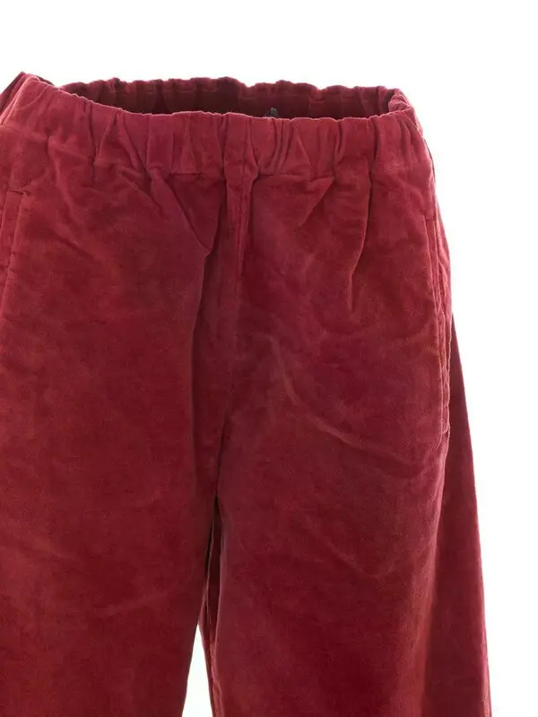 TRUE AVENUE Pensil Velvet Wide-leg Trousers