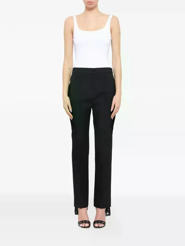 Givenchy Podium Velvet-appliqué Pocket Trousers