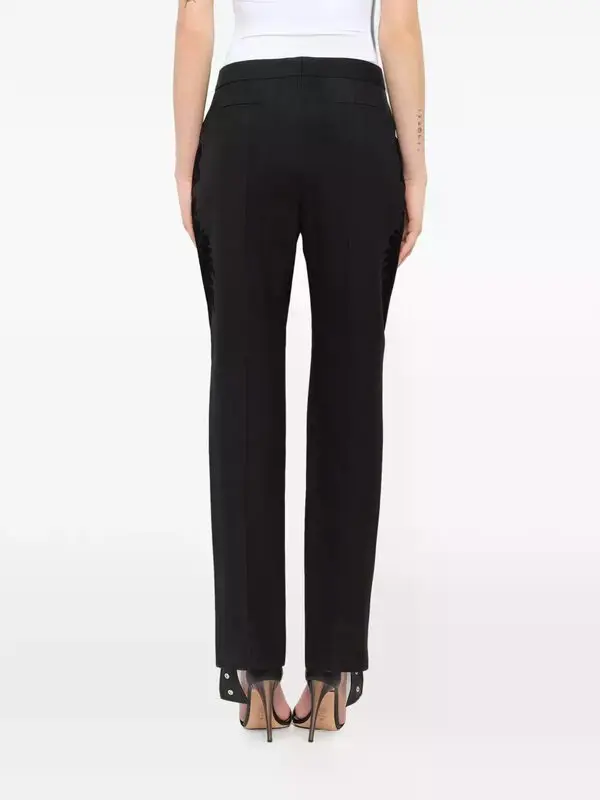 Givenchy Podium Velvet-appliqué Pocket Trousers