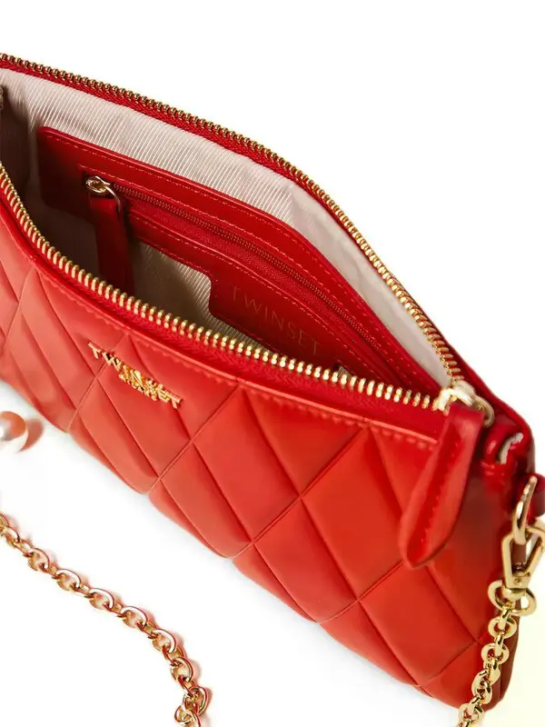 TWINSET Quilted Chain-strap Shoulder Bag - Red