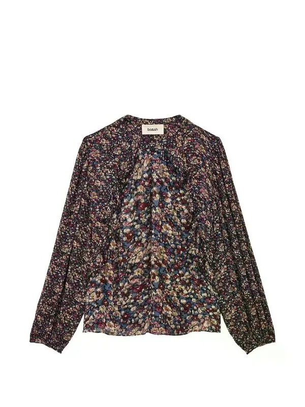 Ba&sh Kross Floral-print Ruffled Blouse