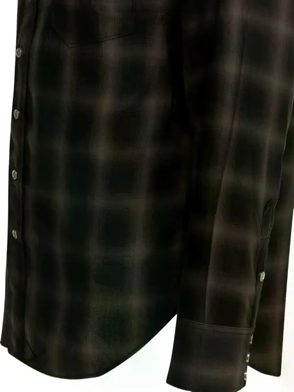 SUGAR CANE JEANS Western Check-print Shirt