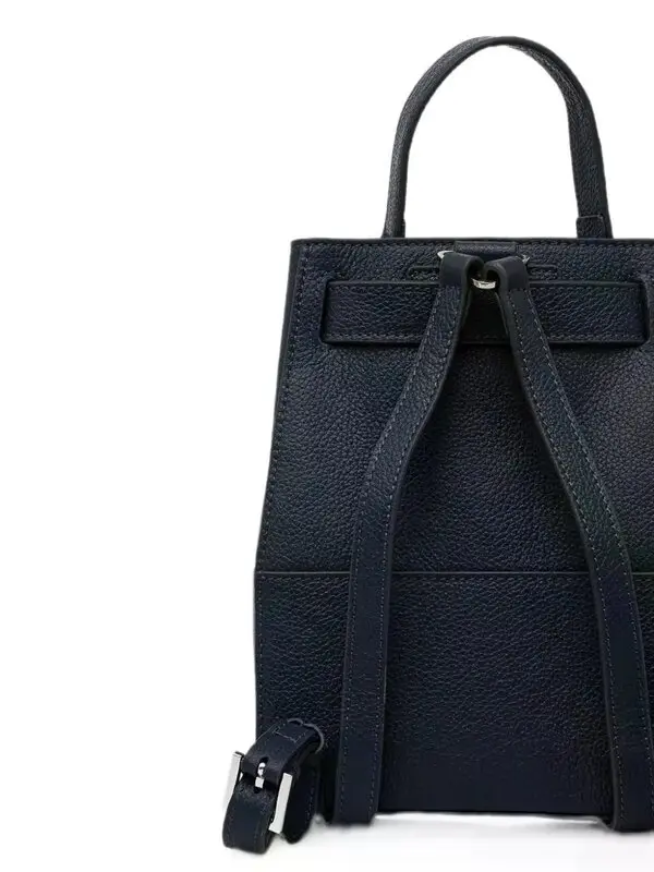 SILVIAN HEACH Pebbled Leather Turn-lock Backpack