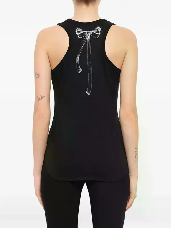 Alexander McQueen Eyelet-print Racerback Tank Top