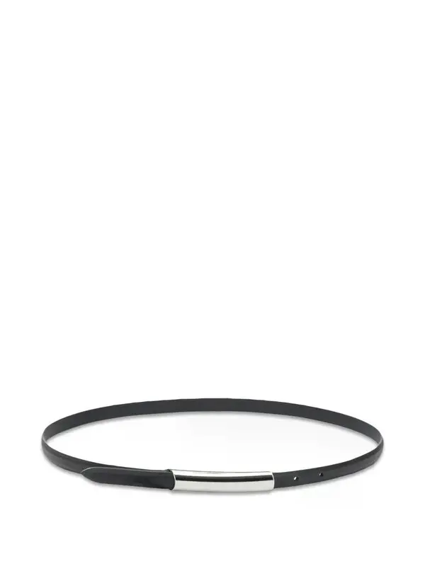 Anderson's Cylindrical-buckle Leather Belt - Black