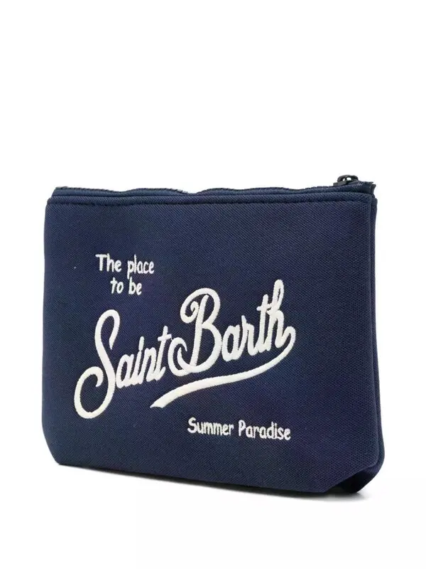 MC2 SAINT BARTH Aline Logo-embroidered Clutch Bag