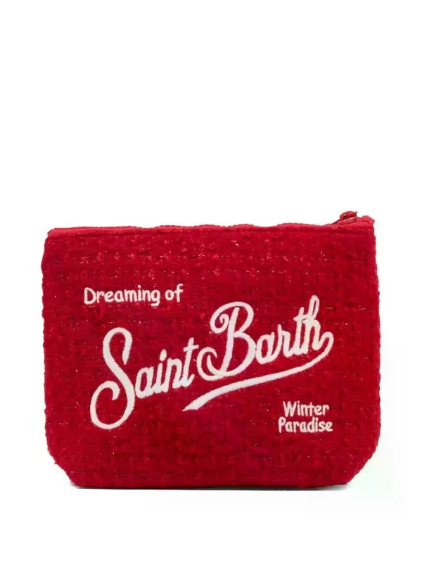 MC2 SAINT BARTH Embroidered Zip Pochette