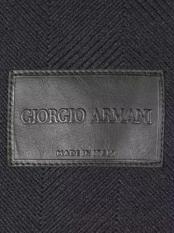 Giorgio Armani 2010s Herringbone Asymmetric Jacket