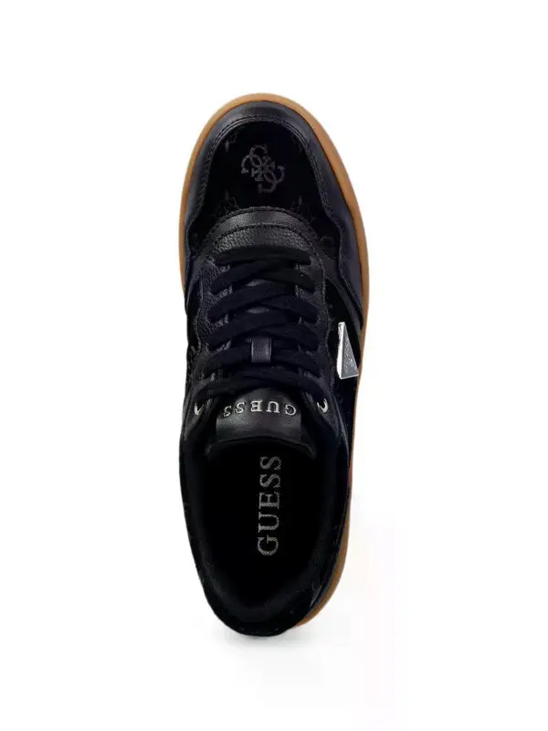 Guess Monogram-print Panelled Sneakers