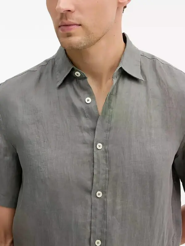 BENETTON Buttoned Short-sleeve Shirt