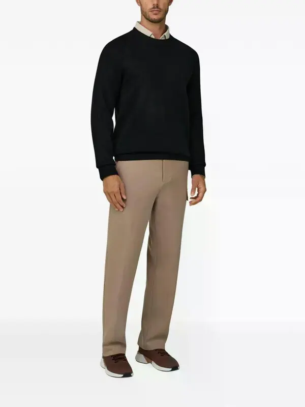 Boggi Milano Joggers In Cotton-blend Scuba B Tech