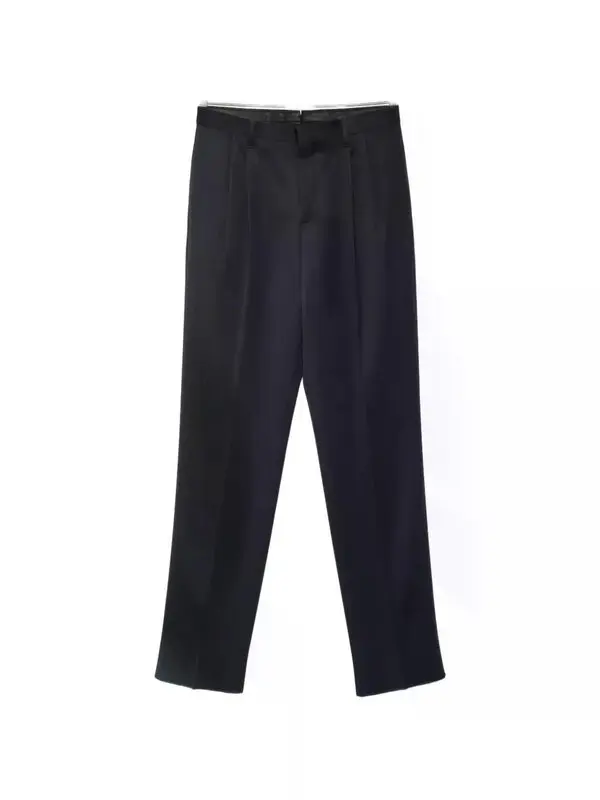 LARDINI Pleated Straight-leg Trousers