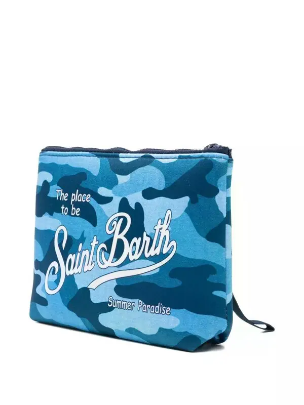MC2 SAINT BARTH Aline Camouflage Zip Clutch Bag