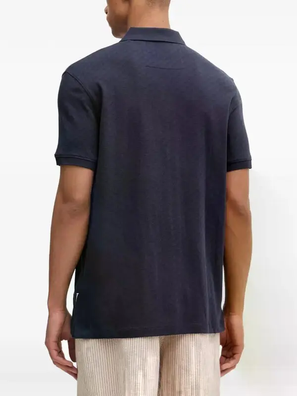 Guess Geometric-pattern Short-sleeve Polo Shirt