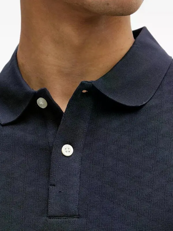 Guess Geometric-pattern Short-sleeve Polo Shirt