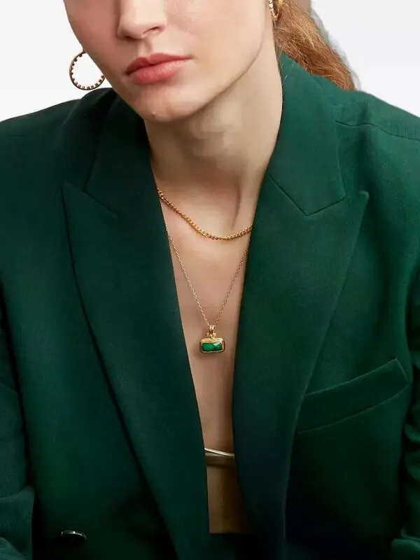 OTTOMAN HANDS Noa Emerald Pendant Necklace