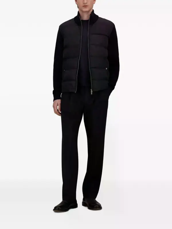 Herno Waffle-knit Padded Cardigan