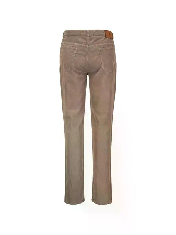 Brunello Cucinelli Corduroy-effect Five-pocket Cotton Trousers