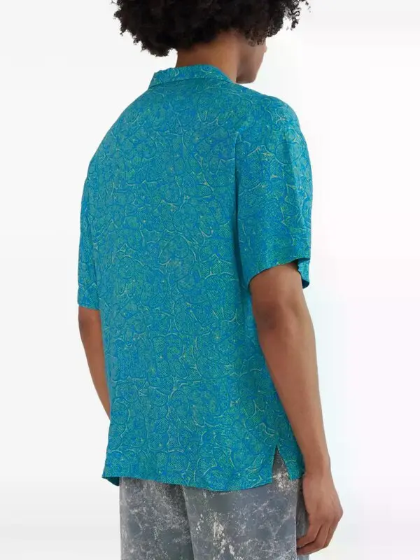 PAS DE MER Graphic-print Short-sleeve Shirt