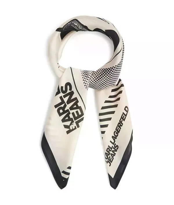 Karl Lagerfeld Karl Print Bandana Scarf