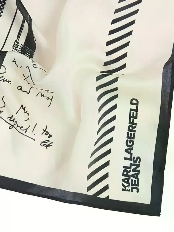 Karl Lagerfeld Karl Print Bandana Scarf