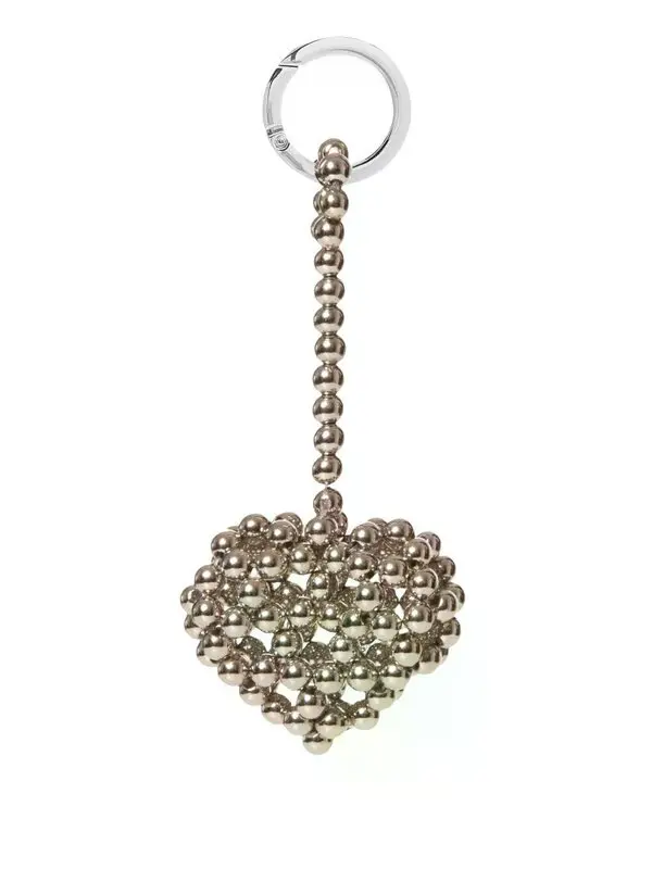 0711 TBILISI Heart-shaped Keychain - Silver