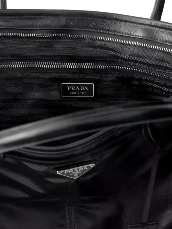 Prada Bonnie Leather Tote Bag
