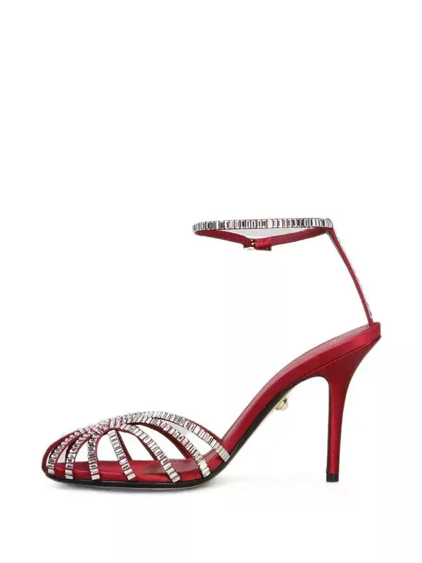 ALEVI MILANO Penelope Crystal-embellished Cage Sandals