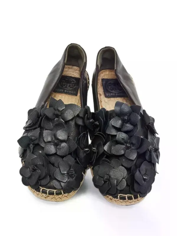 Tory Burch Blossom Floral-appliqué Ballet Flats