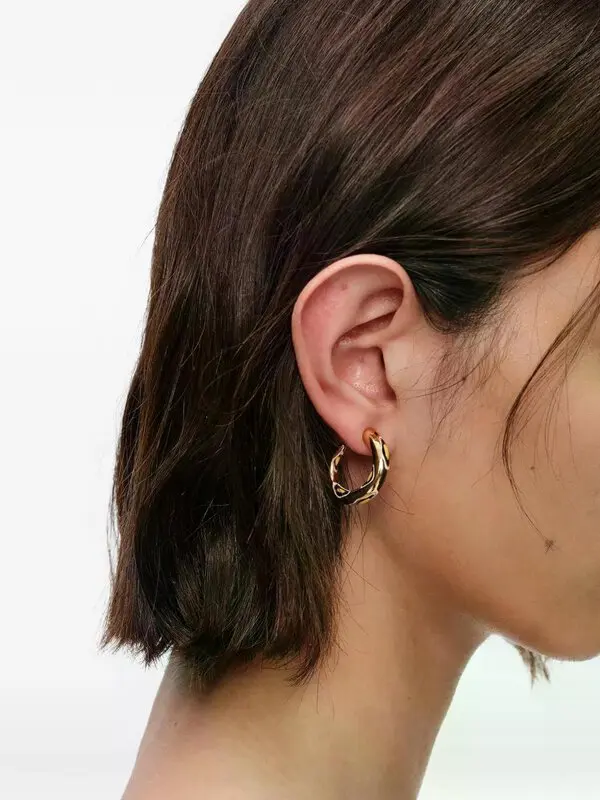 Bimba Y Lola Enamel Hoop Earrings