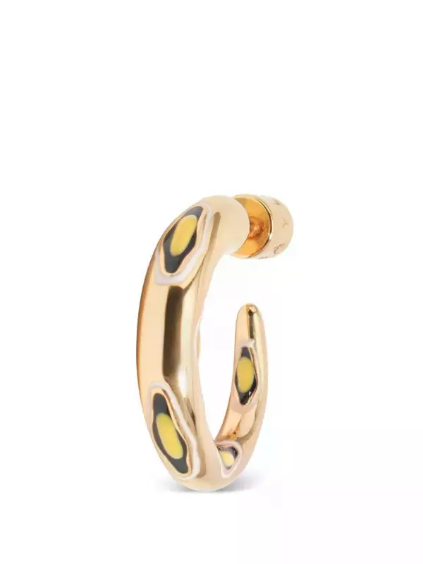 Bimba Y Lola Enamel Hoop Earrings