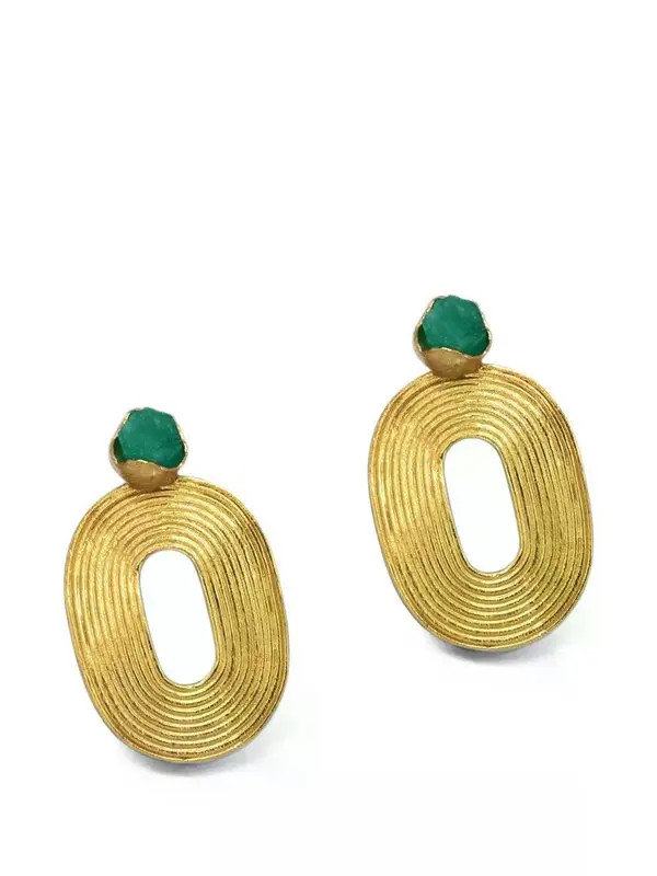 FENOMENA Aretes Front Back Waves Earrings