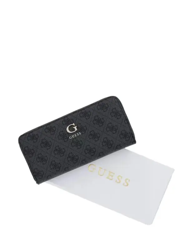 Guess Monogram-print Logo-plaque Wallet