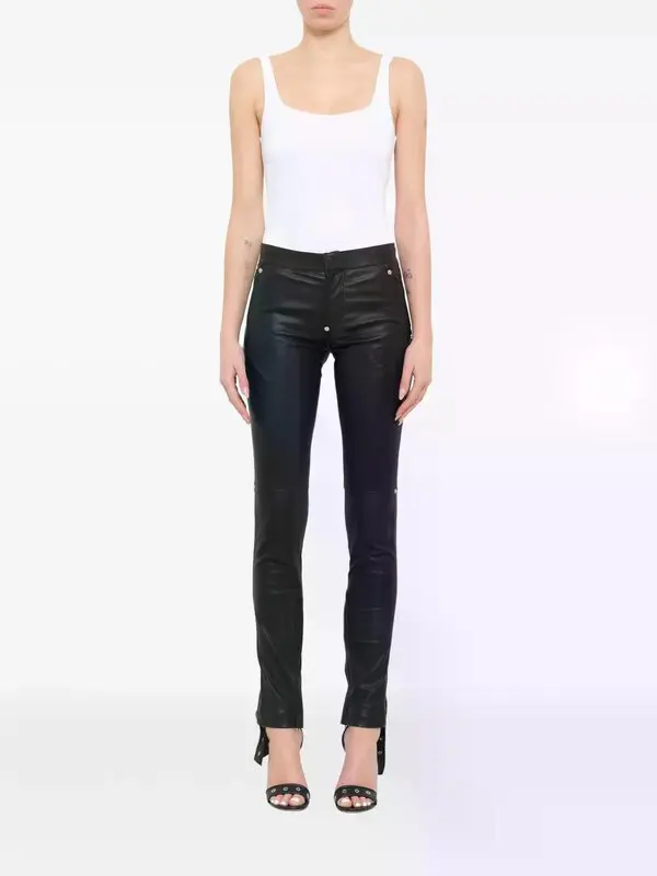 Givenchy Star-patch Leather Trousers