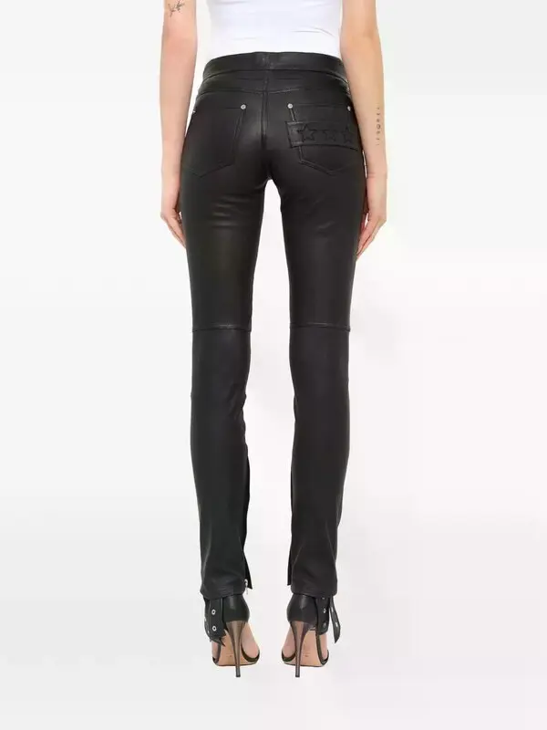 Givenchy Star-patch Leather Trousers