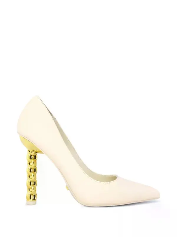 KAT MACONIE Lydia Chain-link Heel Pumps - White